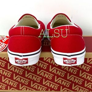 Vans | Shoes | Vans Classic Slip On Racing Red Canvas Mens | Poshmark